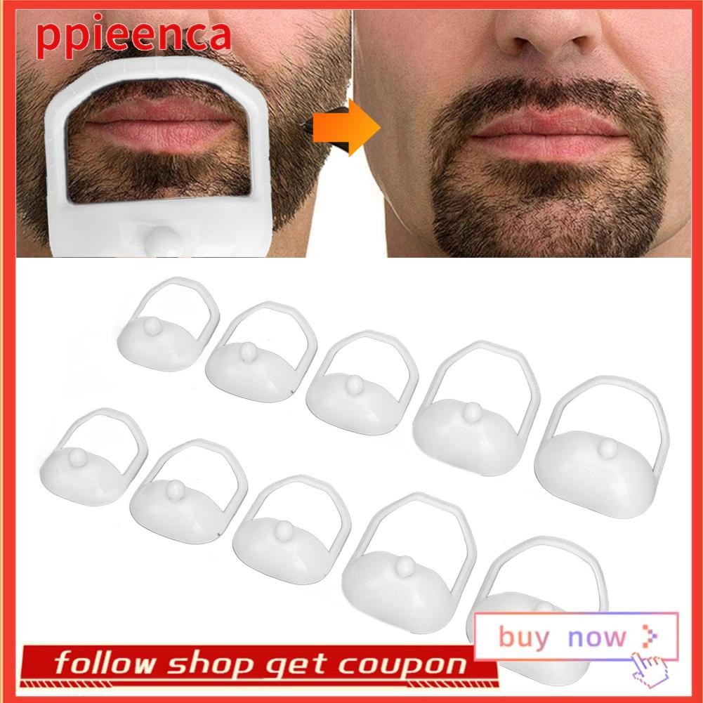 Ppieenca Beard Shaving Template MultiPurpose White 2 Sets Facial Hair ...