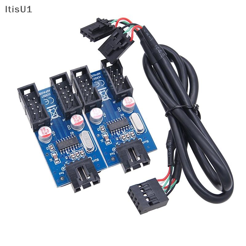 [FSP] USB2.0 Multiplier USB 9 Pin Interface Header Wiring Motherboard ...