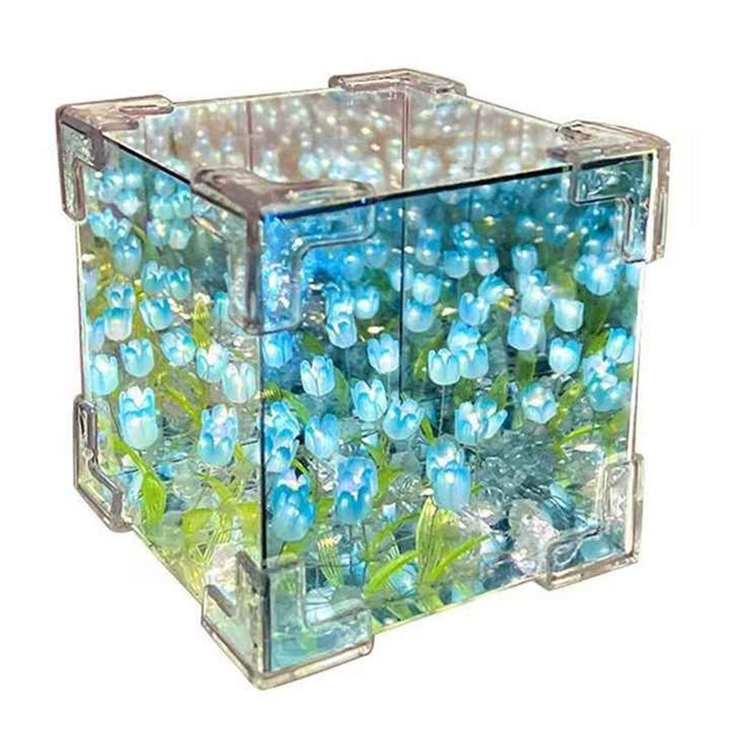 Led Tulip flower sea Rubik's cube night light for material package ...