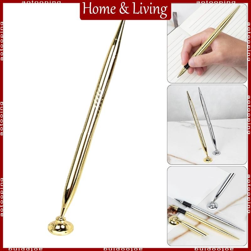 AOTO Reception Pen Ballpoint Pen Counter Service Pen with Base Wedding ...