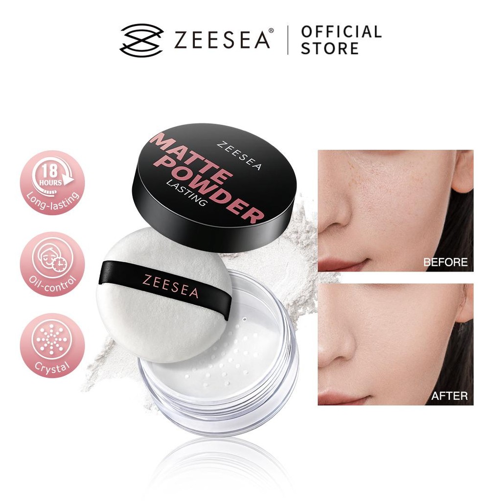 Zeasea Loose Powder 22g Oil Control Setting Powder Foundation Powder ...