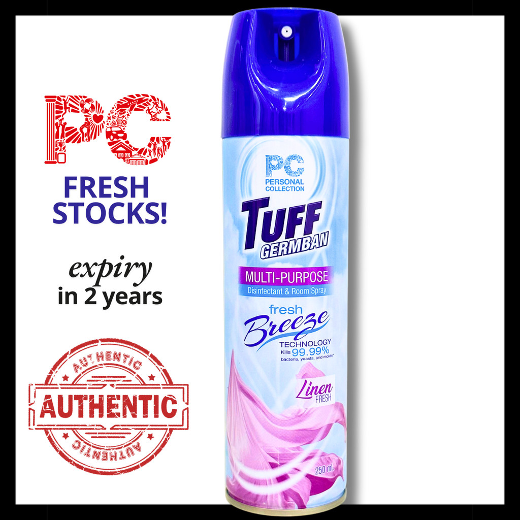 Tuff Germban Multi-Purpose Disinfectant & Room Spray Linen Fresh 250ml ...