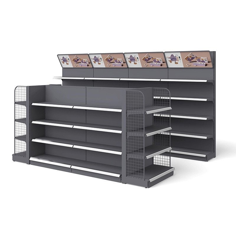 Storage Rack Snack Display Stand Single Double-Sided Supermarket and ...