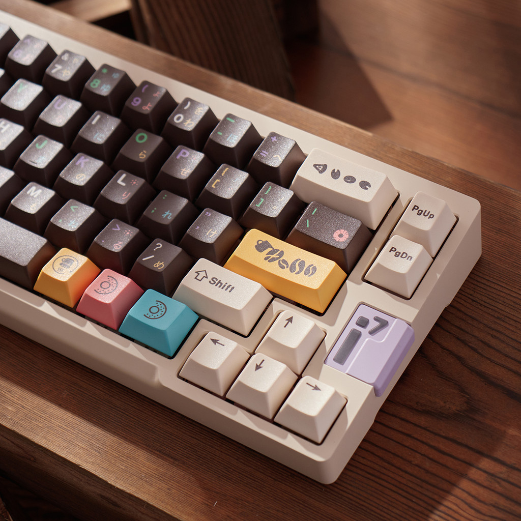 Factory high afternoon tea full set of keycaps 152-key PBT five-sided ...