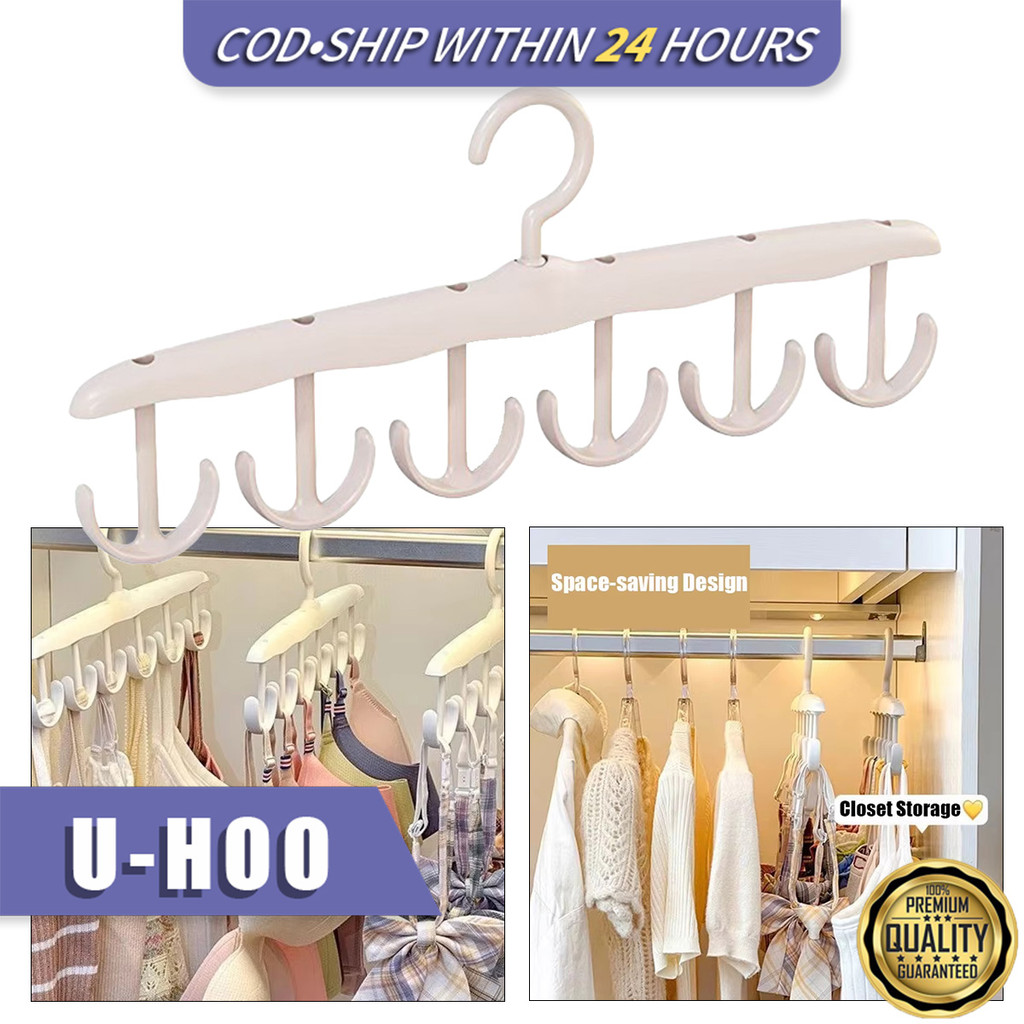 Bra Hanger 360° Rotating 12 Hooks Multi-Purpose Clothes Hangers Non ...