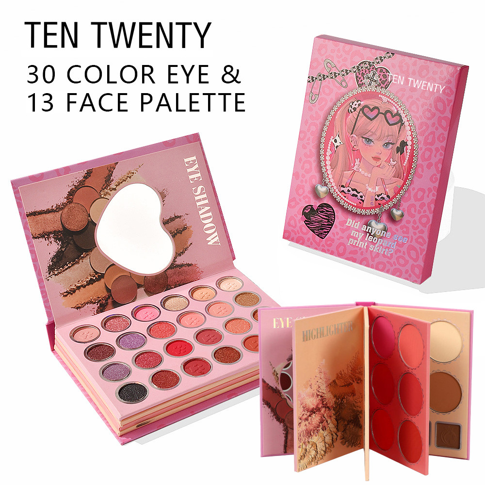 TEN TWENTY 43 Color Waterproof All in One Makeup Kit Highlighter ...