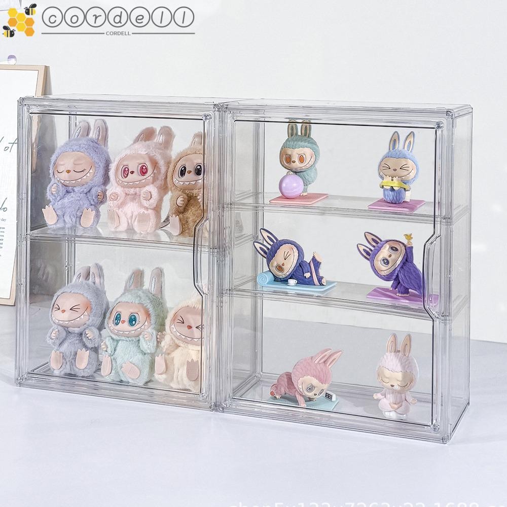 CORDELL Labubu Pendant Display Box, Detachable Partition Transparent ...