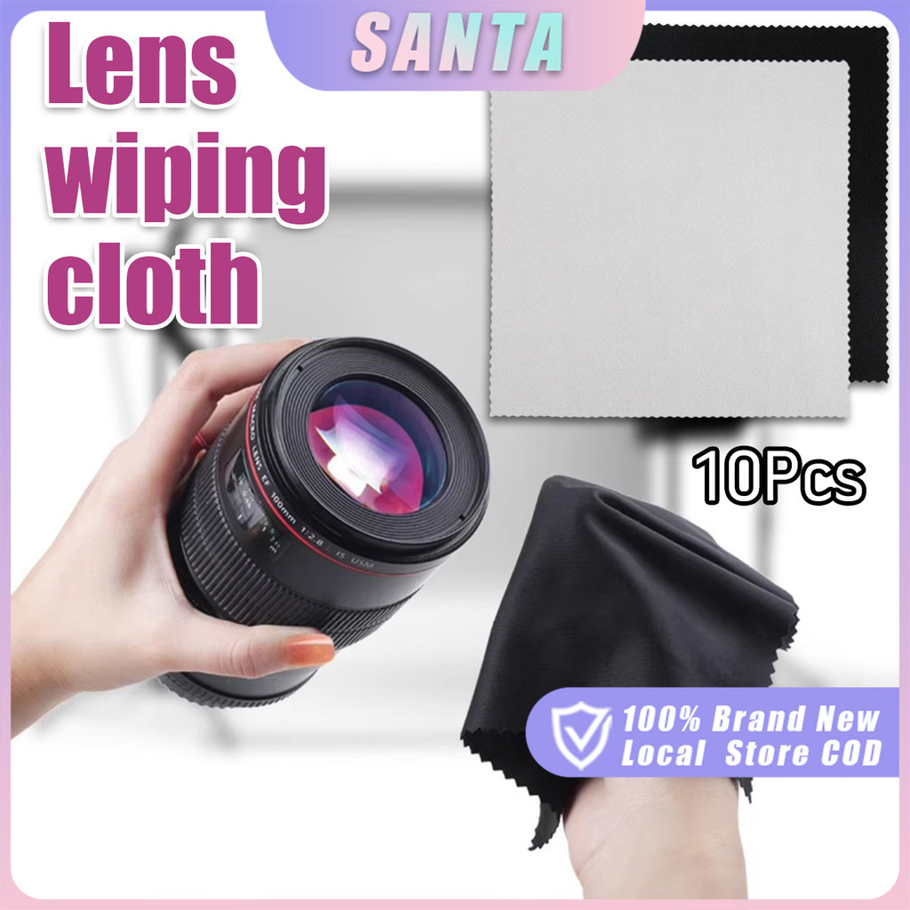 10PCS Laptop Microfiber Cloth For Glasses Gray/Black High Quality ...