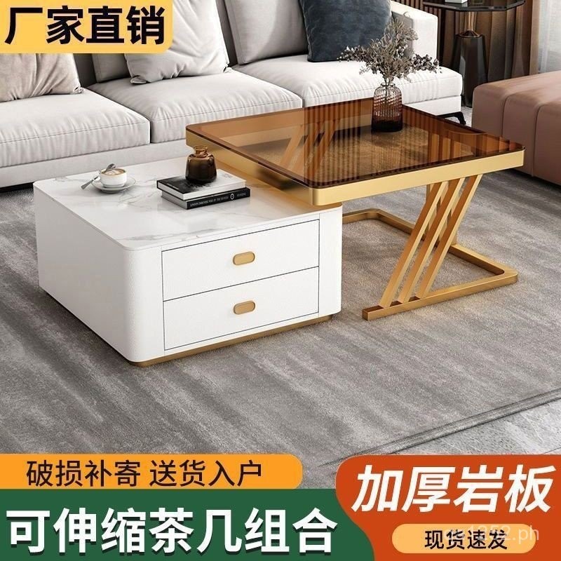 [Trendy Modern Minimalist Table Easy to Clean Coffee Table for Home Use ...