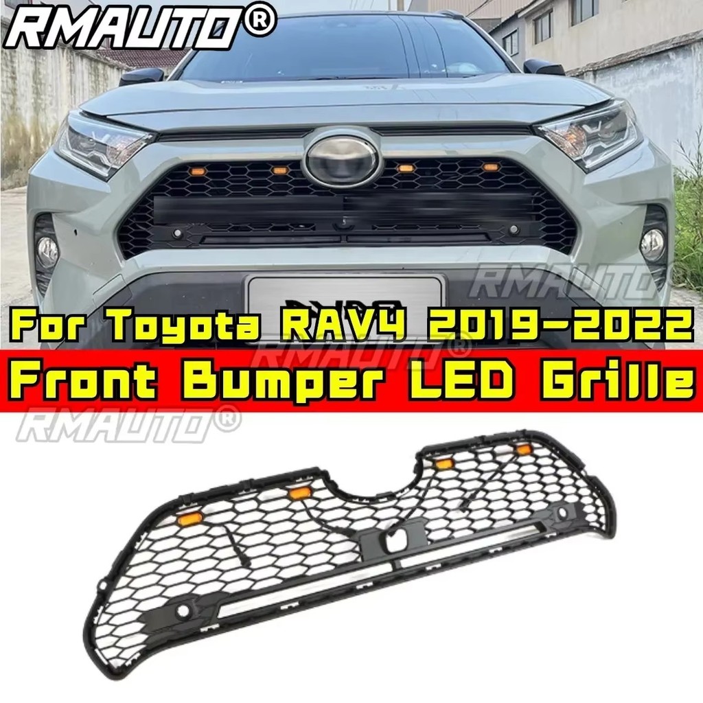 RAV4 Bumper Grill Car Front Bumper Racing Grille Body Kit Front Bumper ...