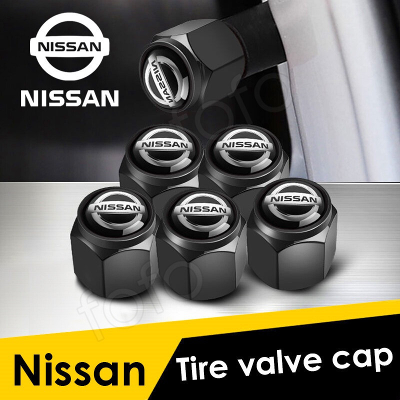 Nissan Car Tyre Valve Caps Stainless Steel Wheel Stem Air Caps ...