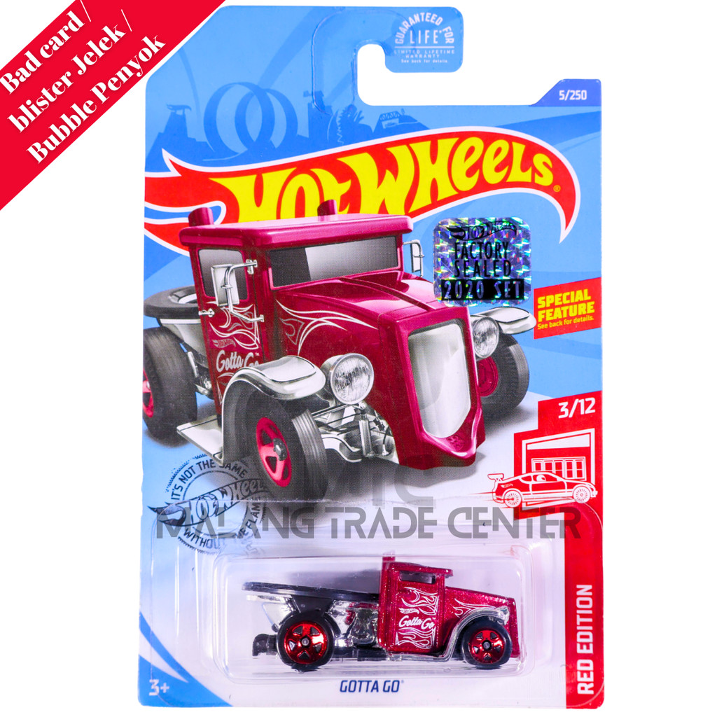 Hot Wheels Gotta Go Red Edition FS 2020 Ugly Blister / Bad Card ...