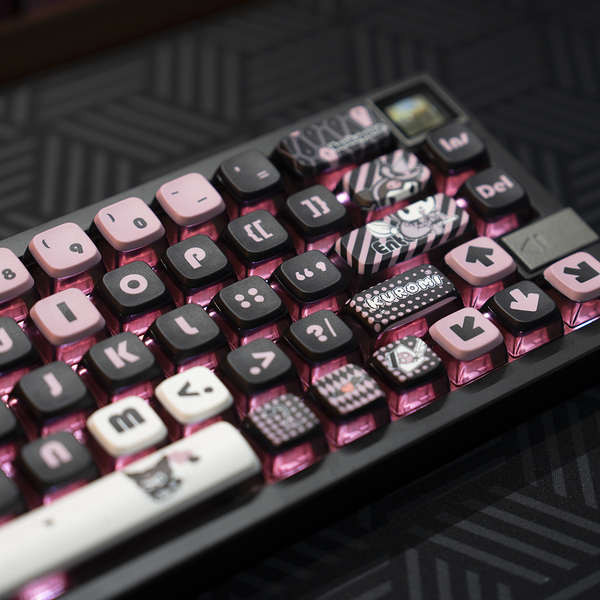 keycaps keycaps custom Four-sided Translucent Kuromi Theme Keycap ...