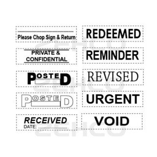 Made Stamp Chop Stamp Self Ink (Red/Blue/Black Color) PAID/VOID ...