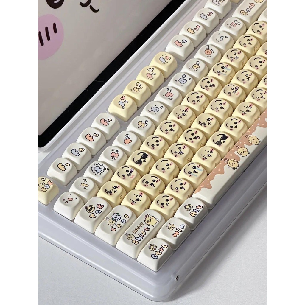 Chiikawa Keycap Hachiware Usagi MOA Profile PBT Five-side Dye ...