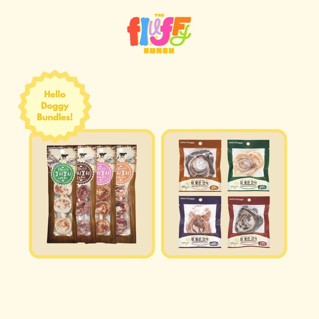 [BUNDLE] Hello Doggy Cow Ring and Barbecue BBQ Dog Treat | The Fluffy ...