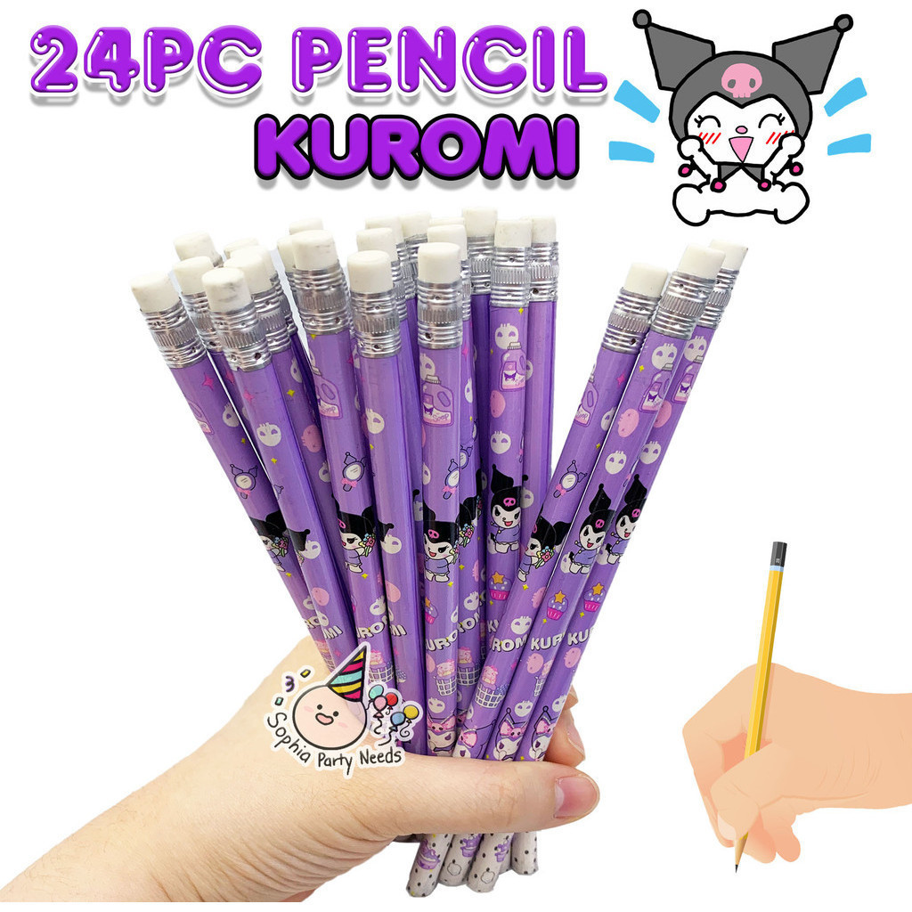 Kuromi Violet Pencil Giveaway Items (24pc) | Shopee Philippines