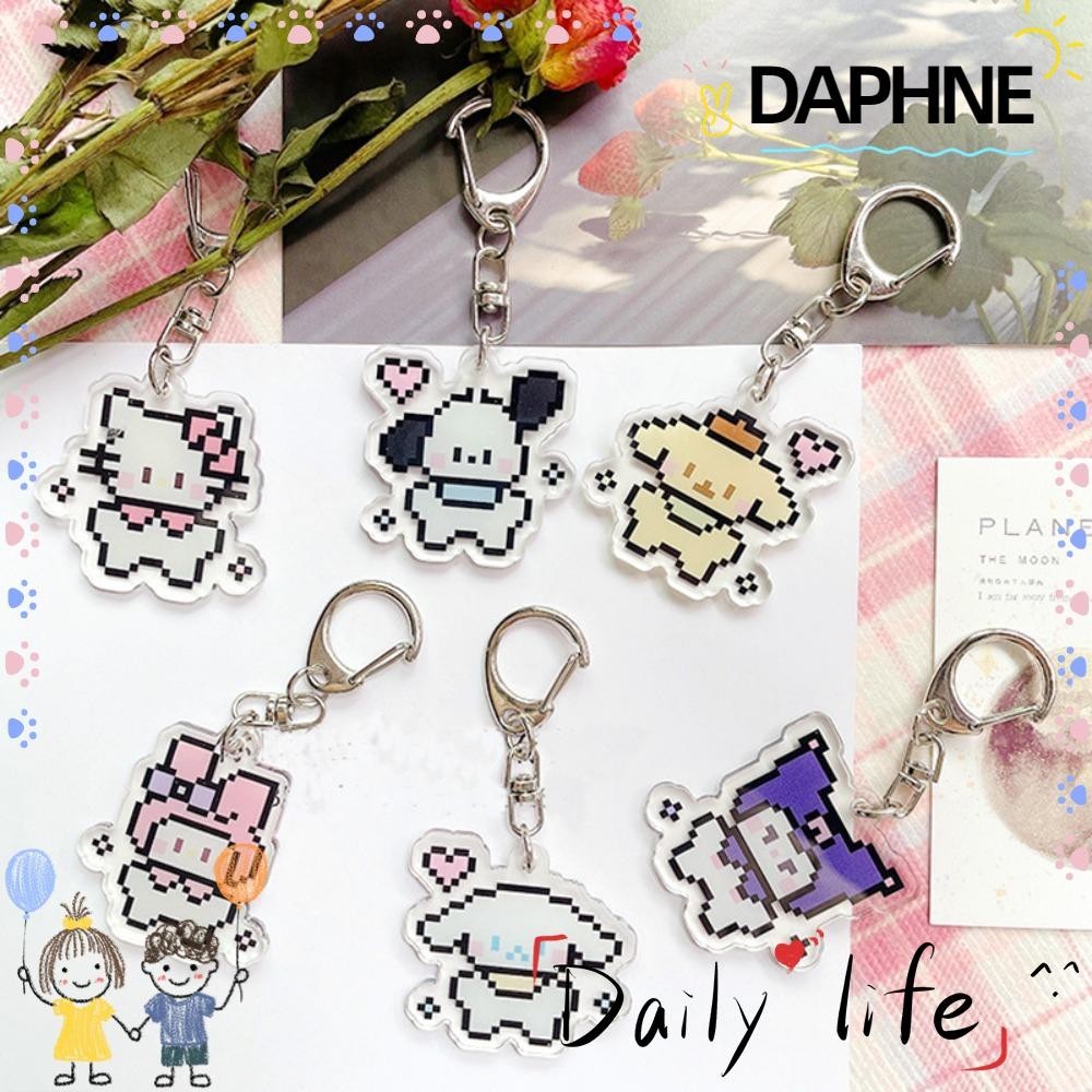 DAPHNE Anime Pendant, Sanrio Cute Keychain, Pendant Accessories Pixel ...