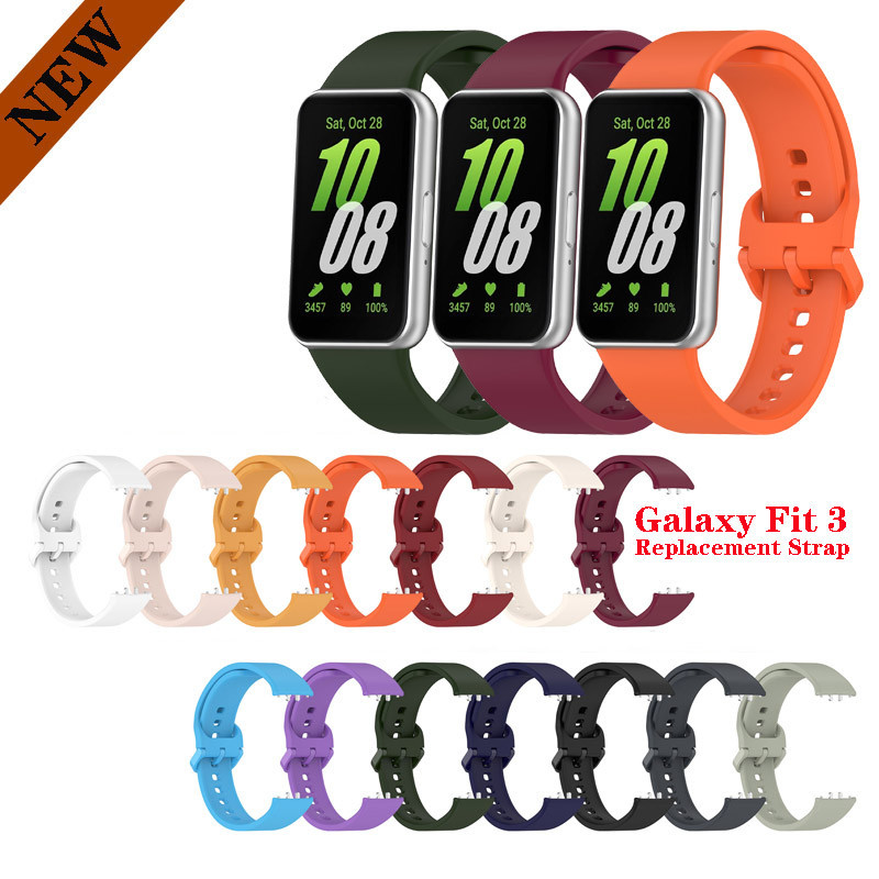 New Silicone Sport Strap Band For Samsung Galaxy Fit 3 For Galaxy Fit3 ...