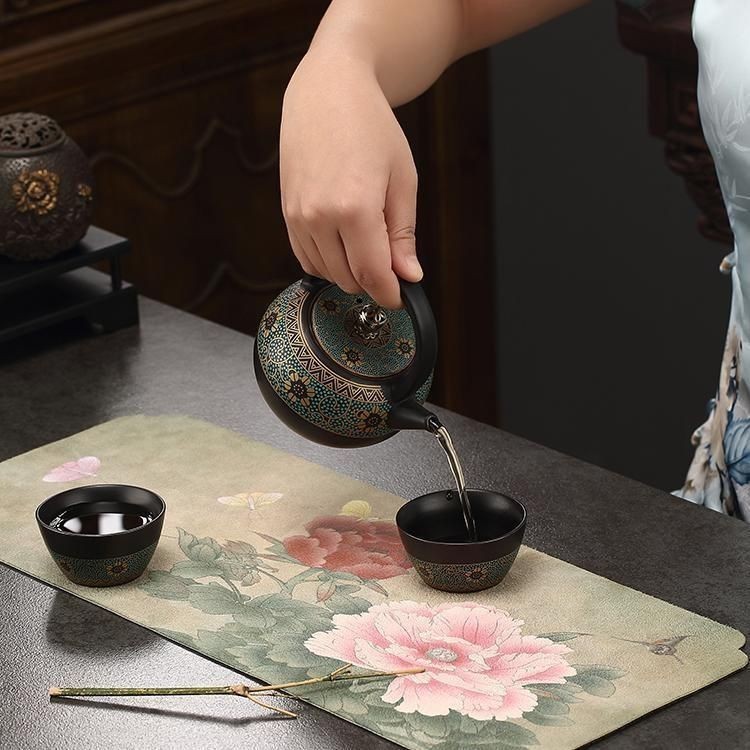 Wmgmz Antique Chinese Style Towel Zen Table Runner Chinese Style Tea ...