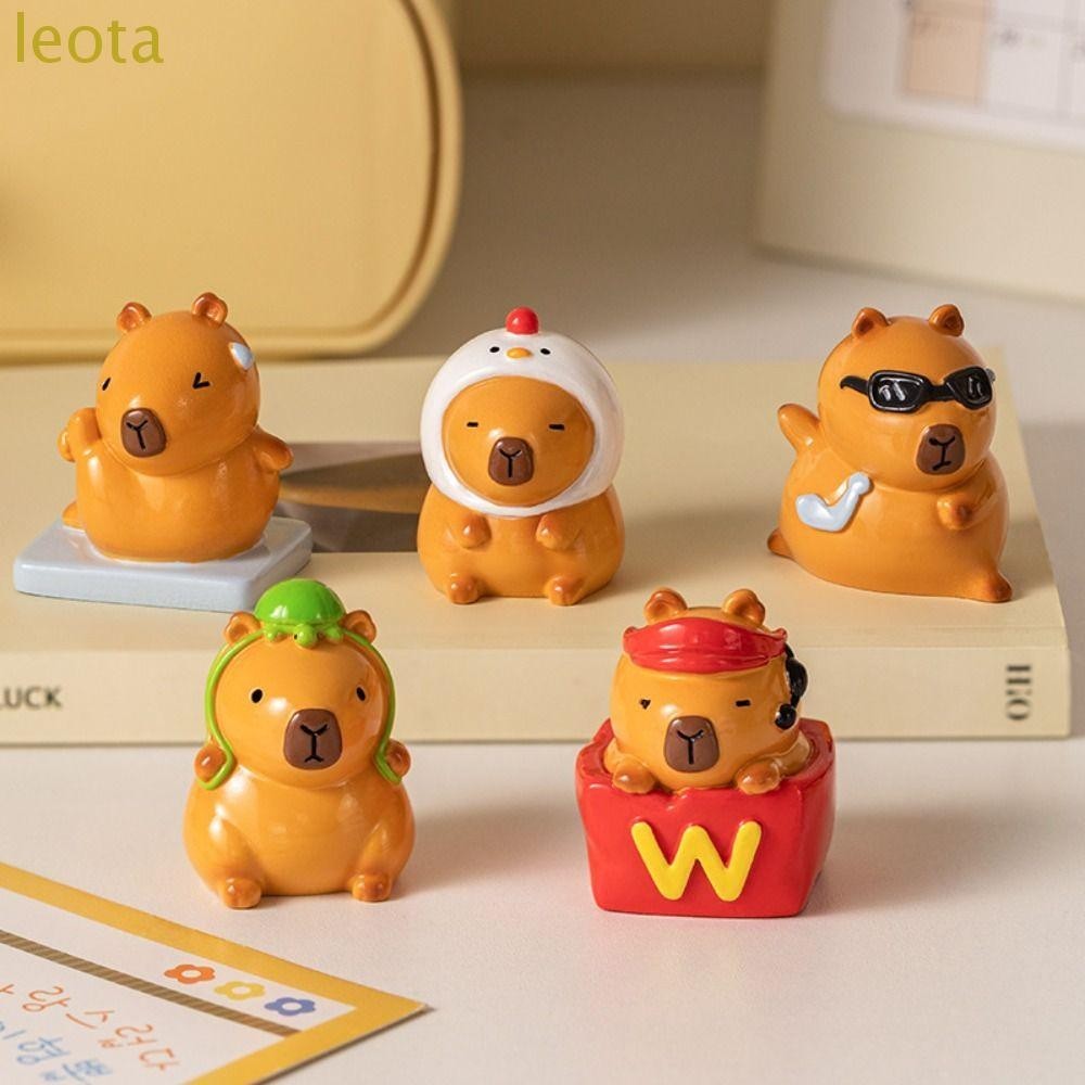 LEOTA Capybara Figure Toys, Figure Model Simulation Capibara Model ...