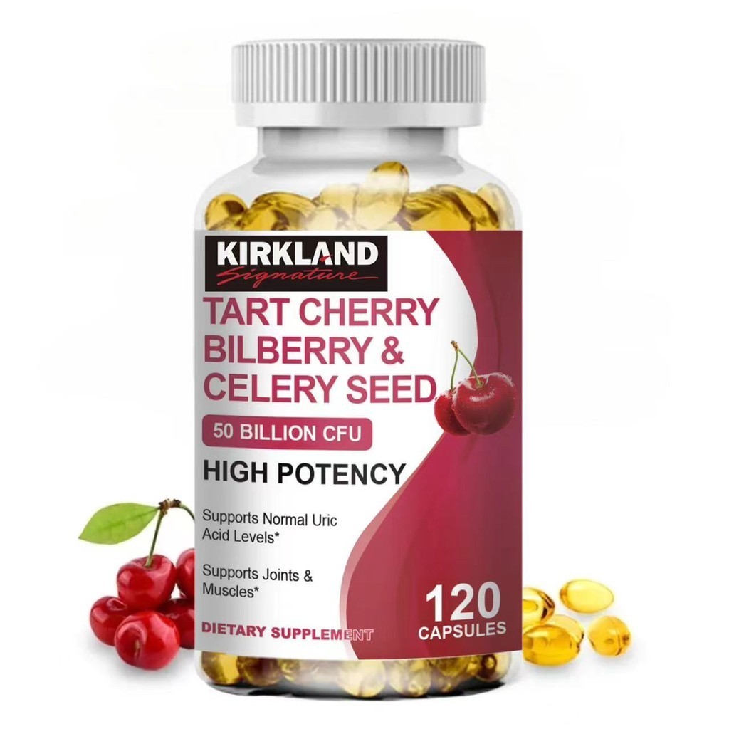 Tart Cherry Extract With Celery Seed Capsules Effective Uric Acid Cleansing Supports Joint