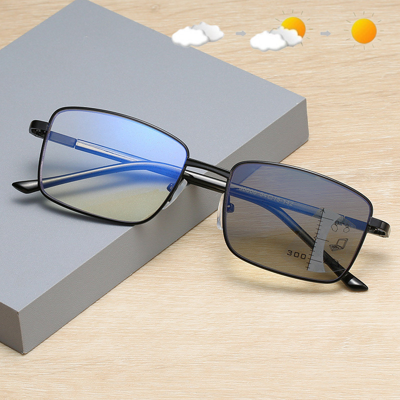 Double vista Multifocal Reading Eye glasses With Grade Outdoor driving ...