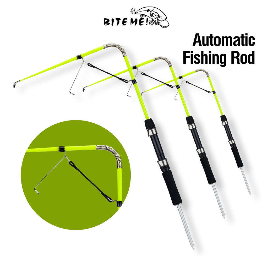 Automatic Spring Fishing Rod Adjustable Casting Pole with Removable ...