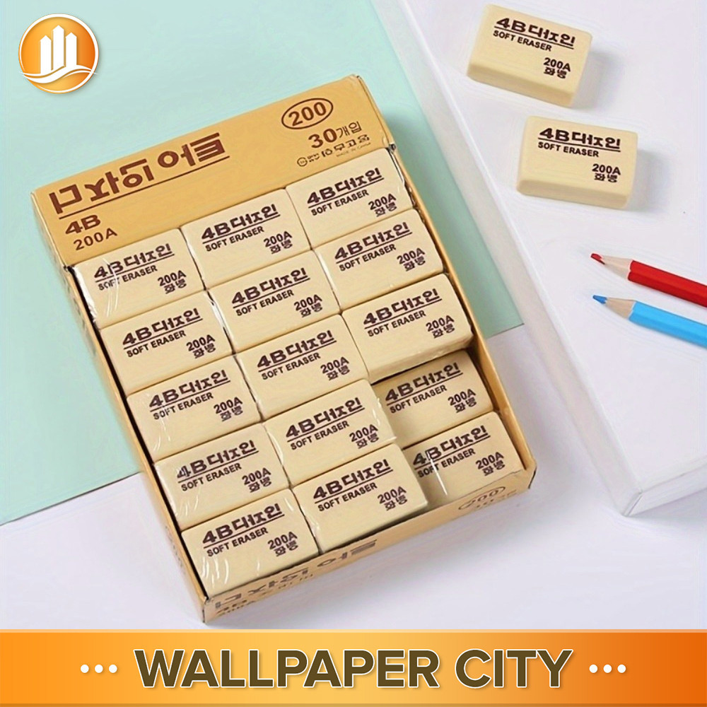 WPC Korean Soft Pencil Eraser Drawing, Writing, and Art Cleaner School ...