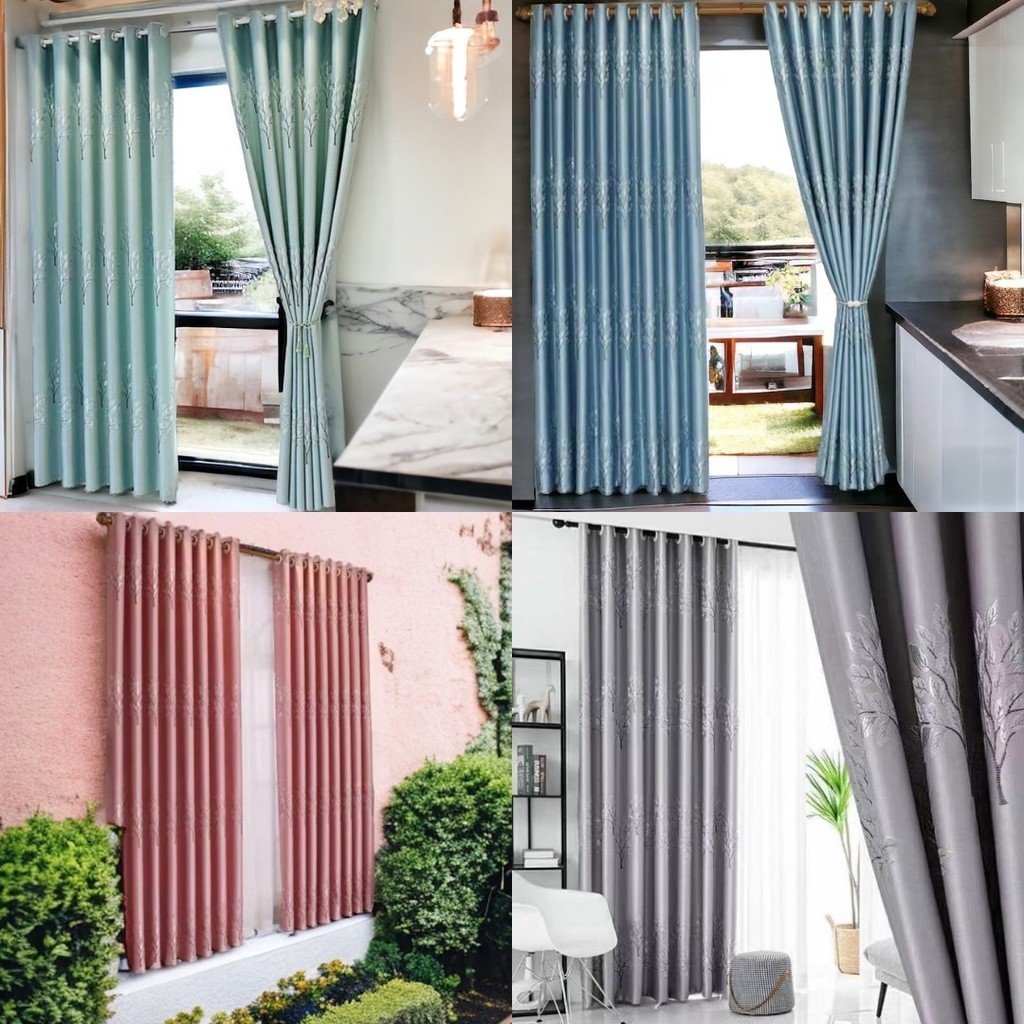 Real Light Quality Curtains Curtain With Ready-Made Eyelet Loop Pump ...