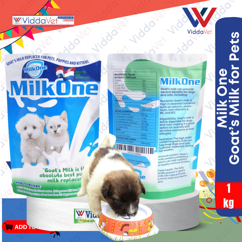 Milk One 1 Kg Milk One Goat Milk Milk For Pets Milk Replacer Milk For ...