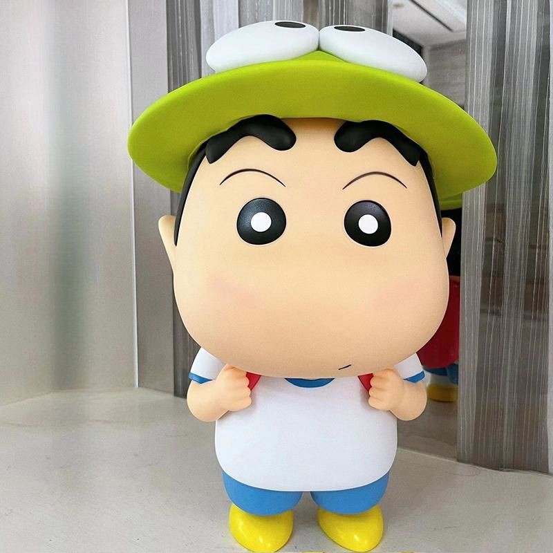 Shin Chan Figure Frog Hat Removable Desktop Decoration Room Decor ...