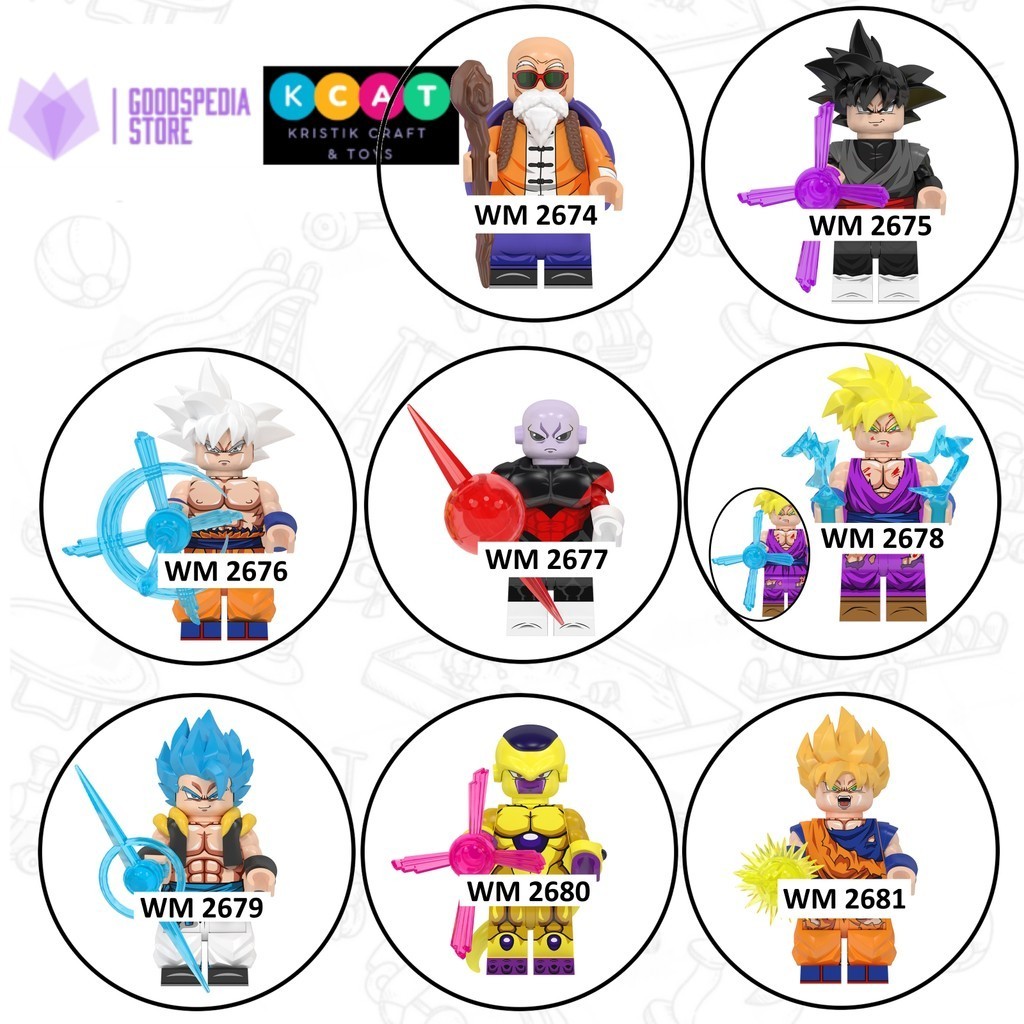 Mini Figure Building Blocks WM6178 Dragon Ball - Master Roshi Goku ...