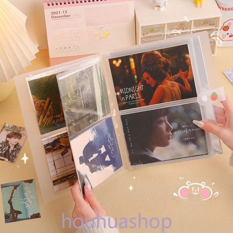 3/4/5-inch transparent photo album, small card photo paper storage ...