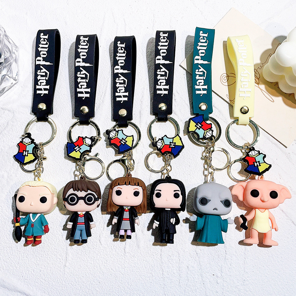 Harry Potter Keychain Cute Ron Hermione Voldemort Gollum Doll Keychain ...