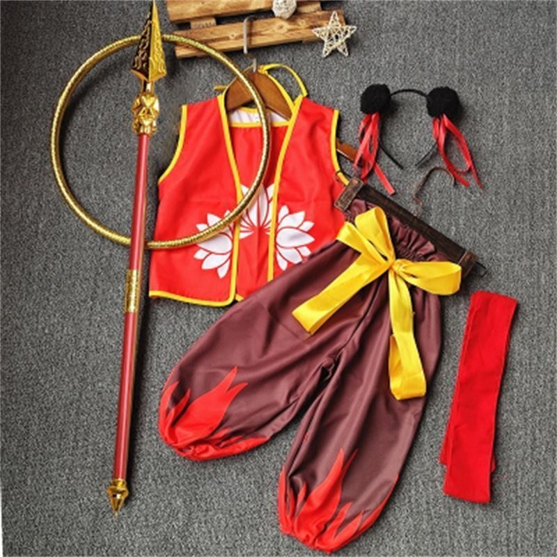 Nezha Demon Boy's Landing Same Style Clothes Children's Role-Playing ...