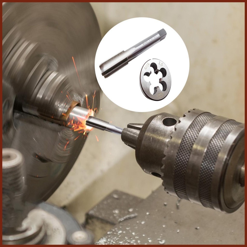 Metric Round Threading Dies High Hardness Threading Tool Set Wear ...