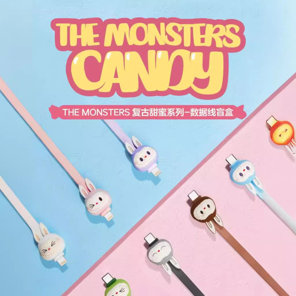 [100% Popmart Genuine] THE MONSTERS Retro Sweet labubu Data Cable ...