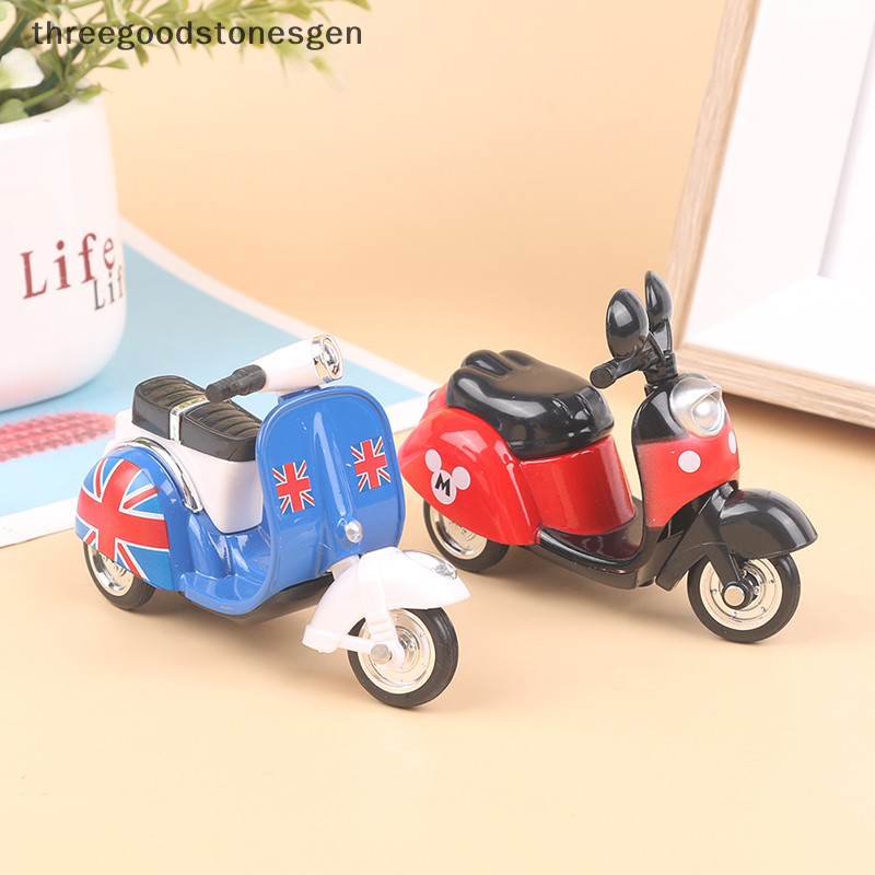 TGS 1Pc Kids Cartoon Mini Motorcycle Toy Inertia Car Motorcycle Model ...