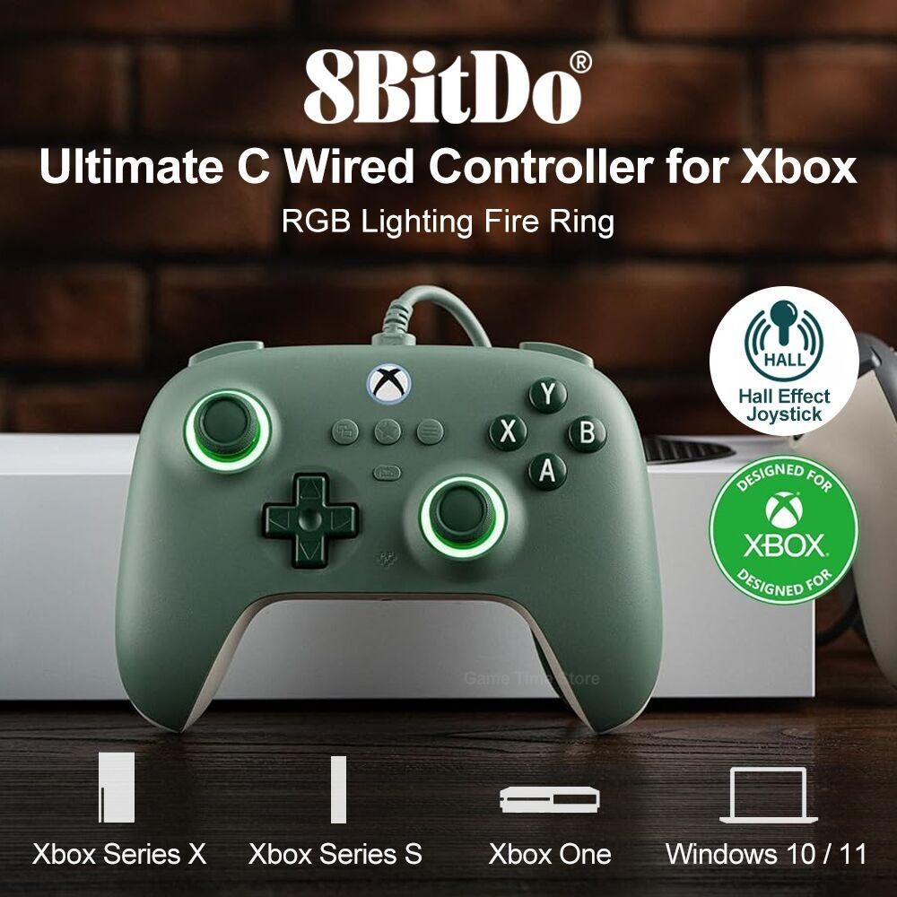 8BitDo Ultimate C Xbox Wired Gaming Controller for Serie S X One PC ...