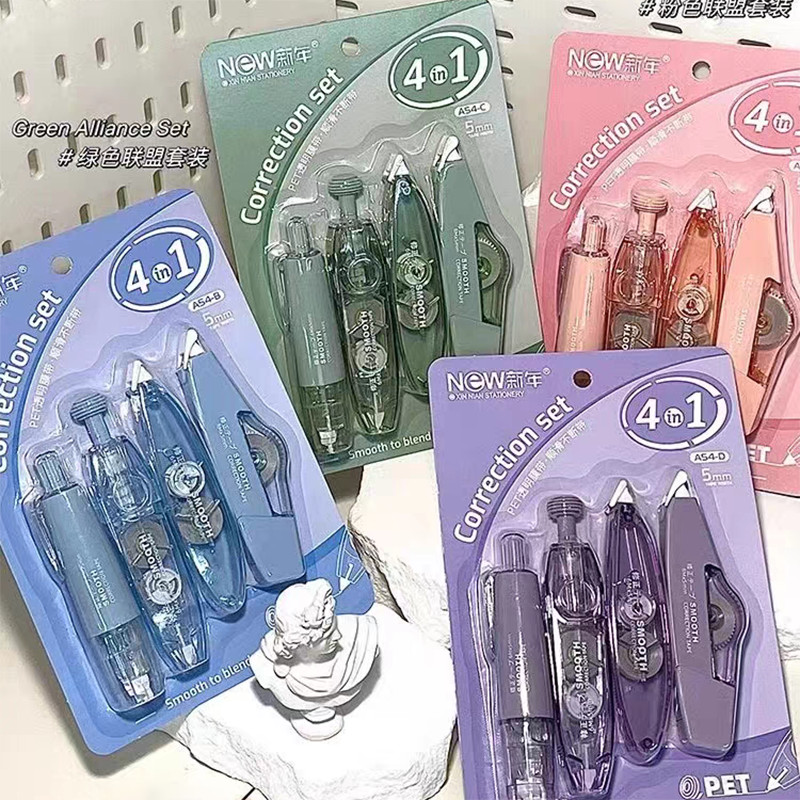 4pcs Ins multifunctional alliance correction tape student correction ...