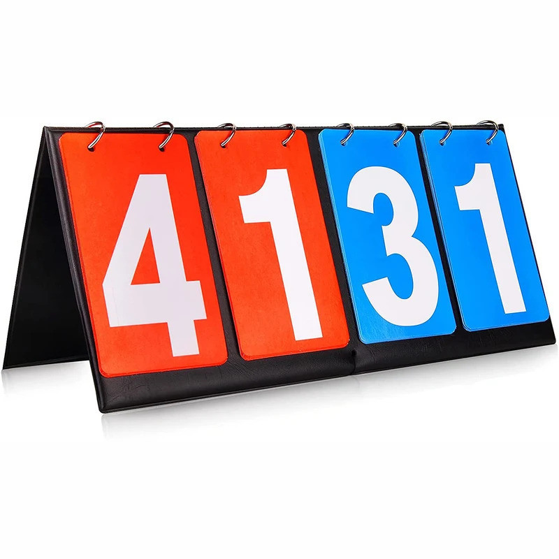 4 digits Digital Scoreboard Tabletop Portable Sports Coach Scoreboard ...