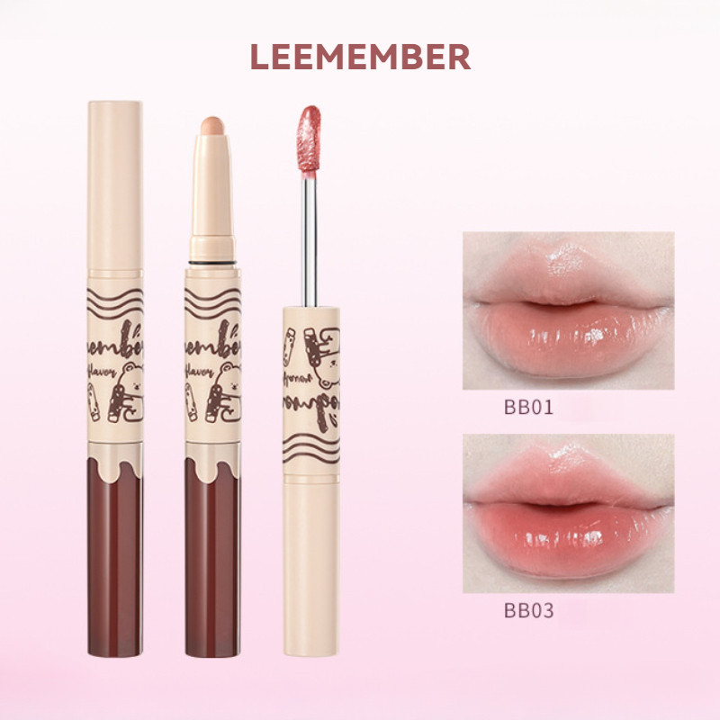 LEEMEMBER Lip Gloss Lip Liner 2-In-1 Lip Pencil Multifunctional Lipstick Pen | Shopee Philippines