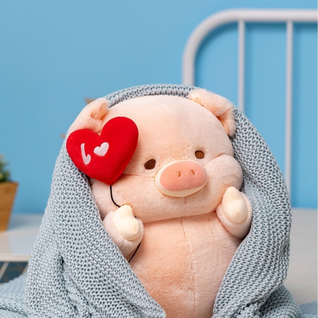 Love pig plush toy doll cute piggy doll children's gift toy | Shopee ...