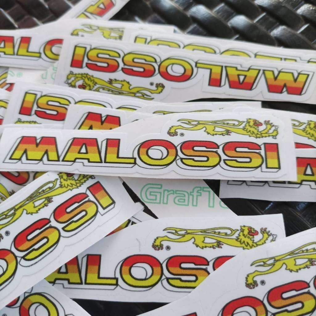 Vespa malossi sticker, graftac material, racing cutting model | Shopee ...