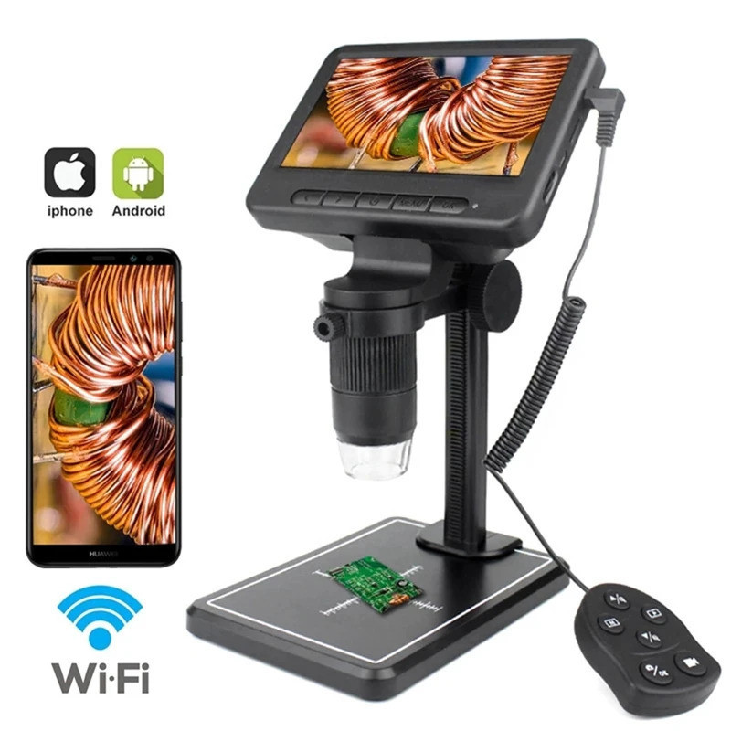 1000X Electron Microscope 5 inch Large Screen 1000X WIFI Digital ...