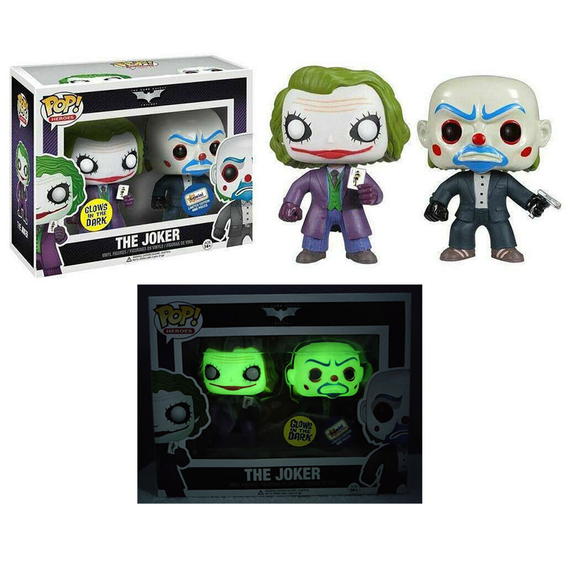 Funko Pop pack 2-Piece pack joker Bank Bandit Luminous Limited Edition ...