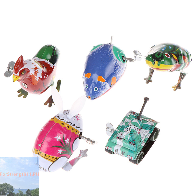 ForStrength 1Pc Kids classic toy wind up clockwork toys jumping iron ...