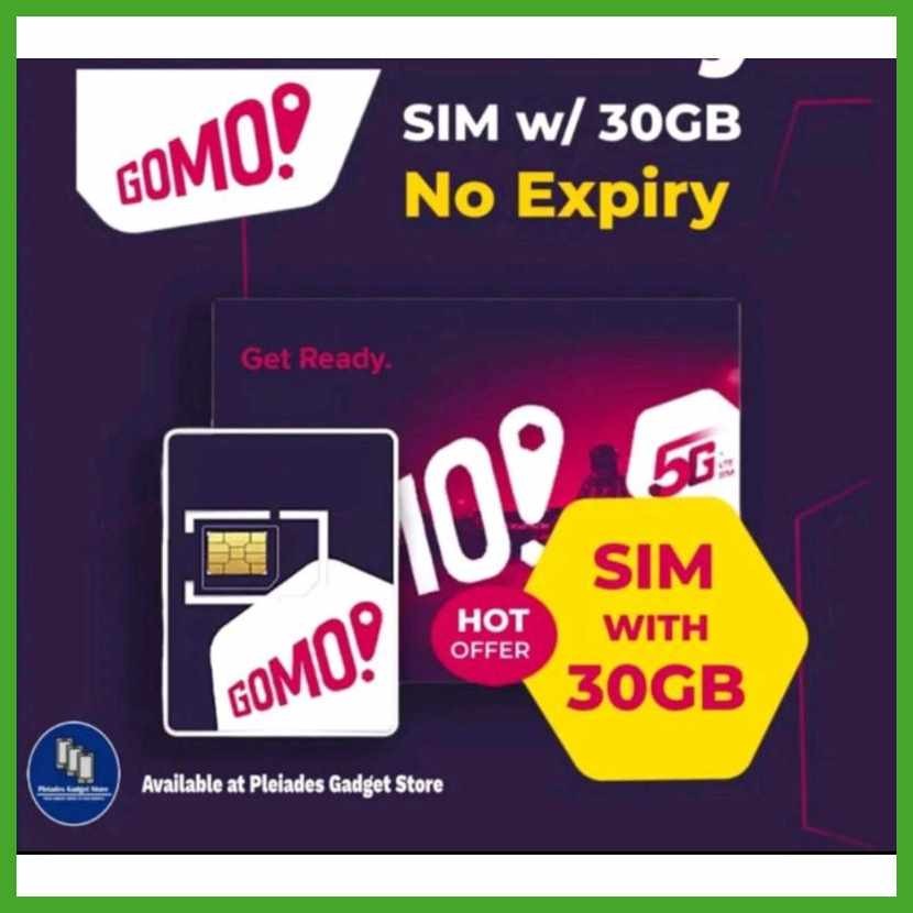 Gomo}g{Sim&Px+30GB!gs,tV+R+W+Q+Q+No Expiry | Shopee Philippines