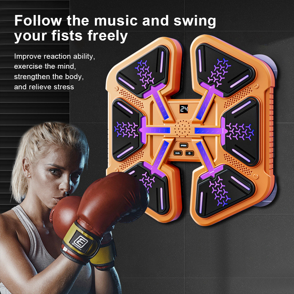 Music Boxing Machine Indoor Boxing Trainer Type C Charging for Home Gym ...